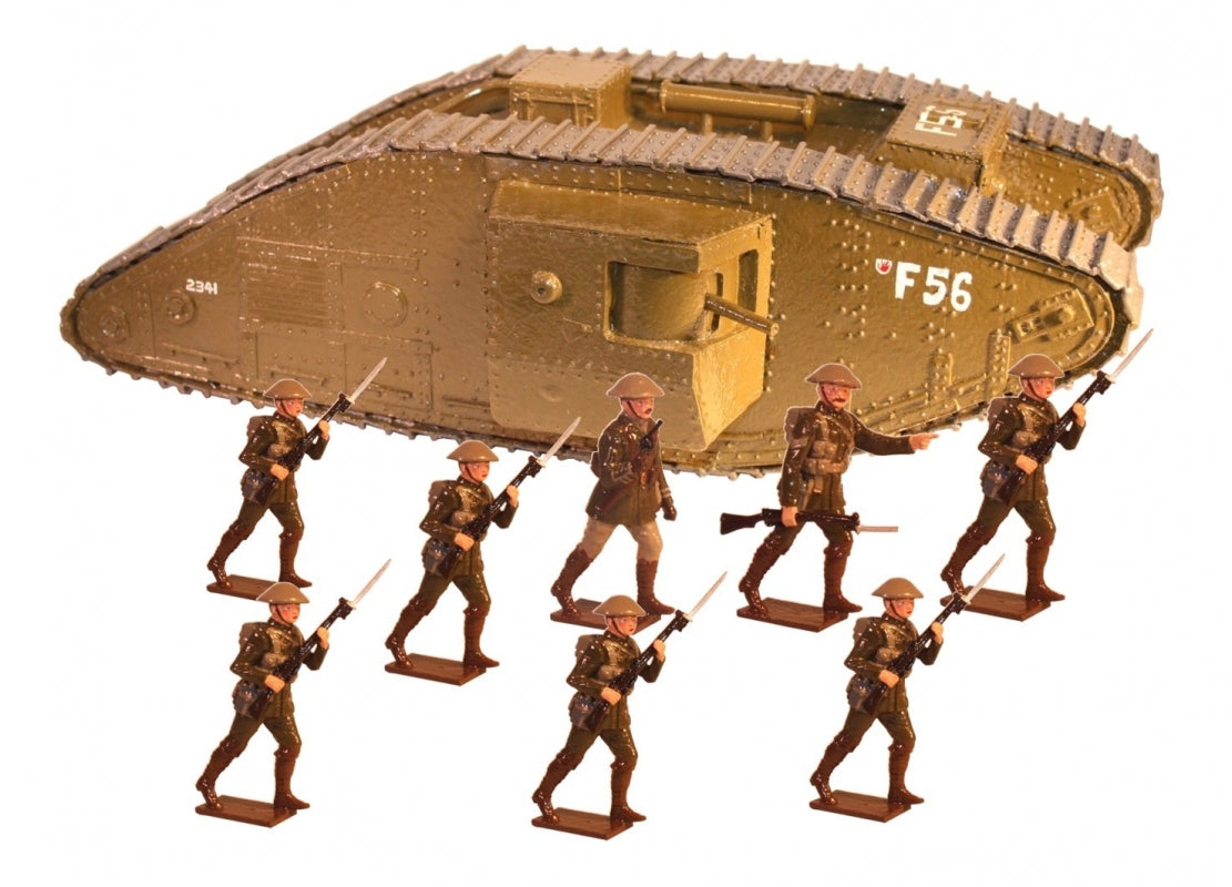 Mark V Male British Heavy Tank - Toy Soldier Figurine - 54mm | Breagans