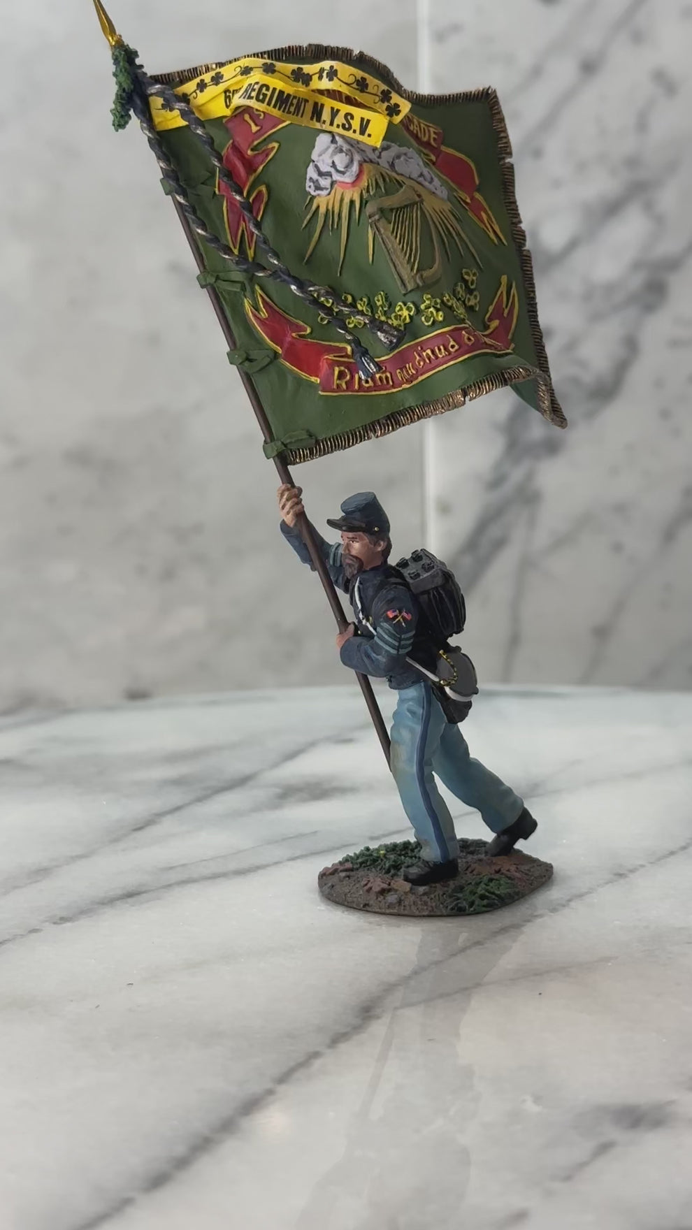 Union Irish Brigade Flag - W. Britain Civil War Figure | Breagans