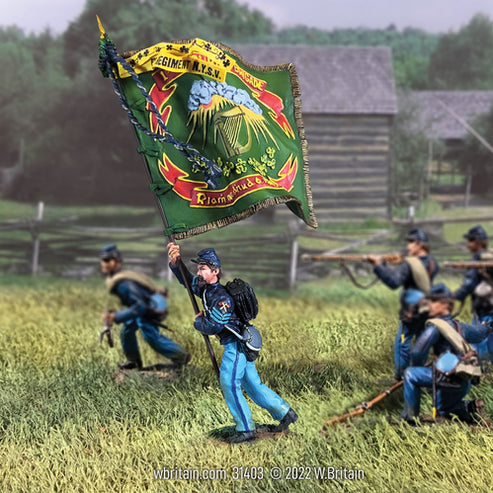 Union Irish Brigade Flag - W. Britain Civil War Figure | Breagans